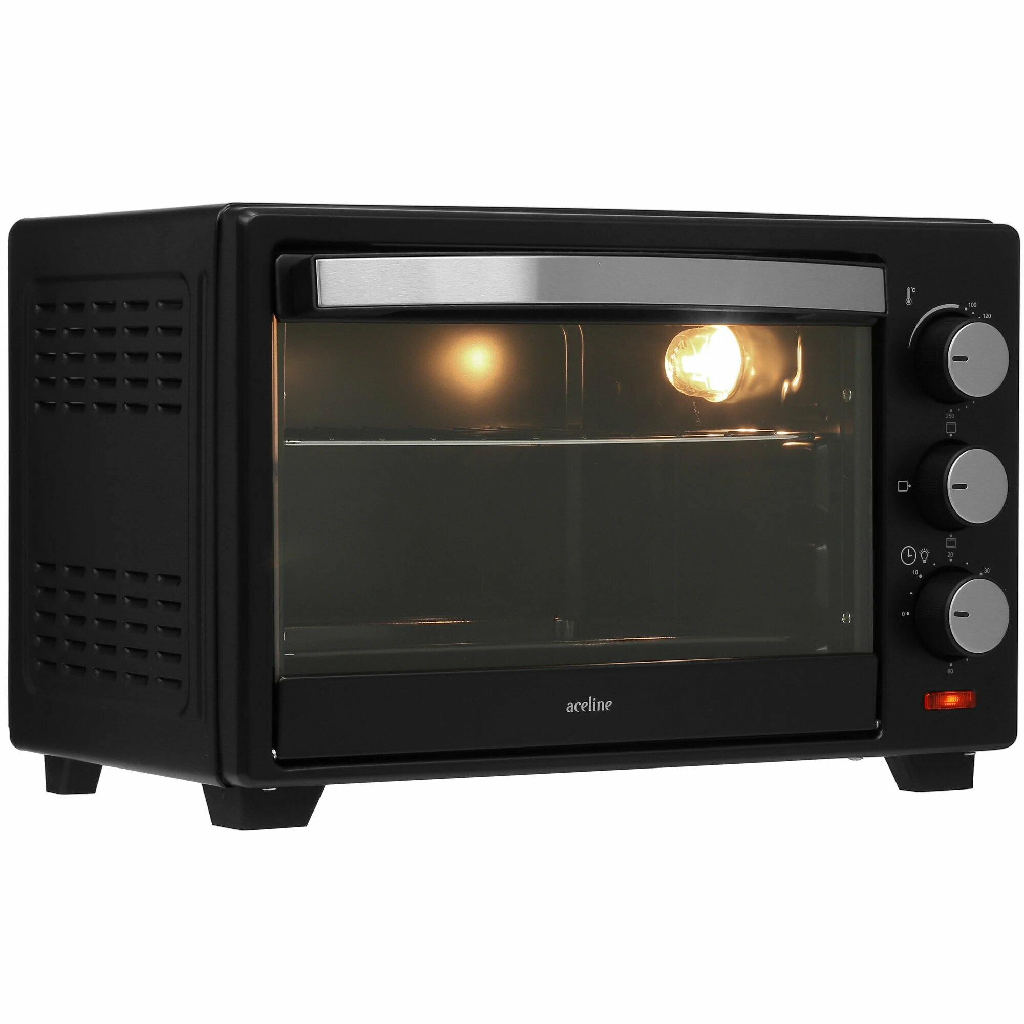 Мини-печь Aceline VN-2000, механическое управление, подсветка, 20л