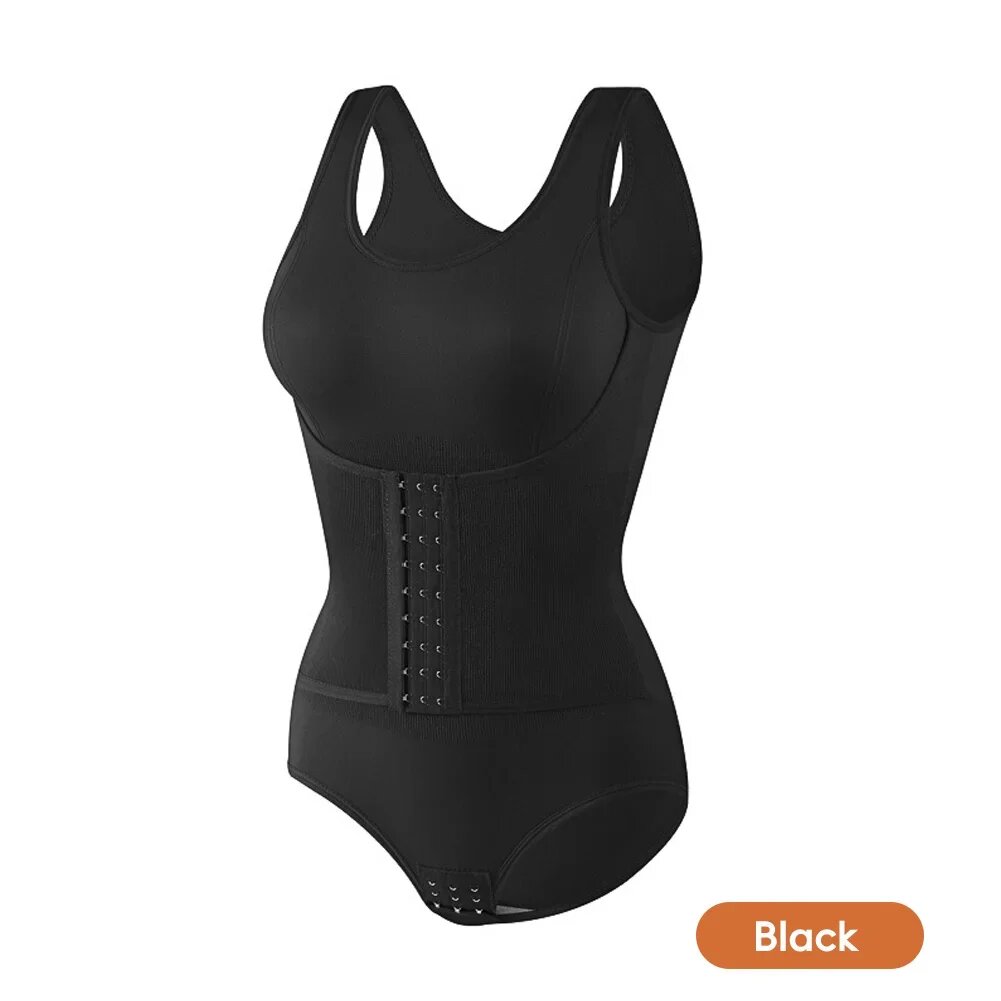 Корсет для похудения Fajas Body Shaper Черный, XL, Black