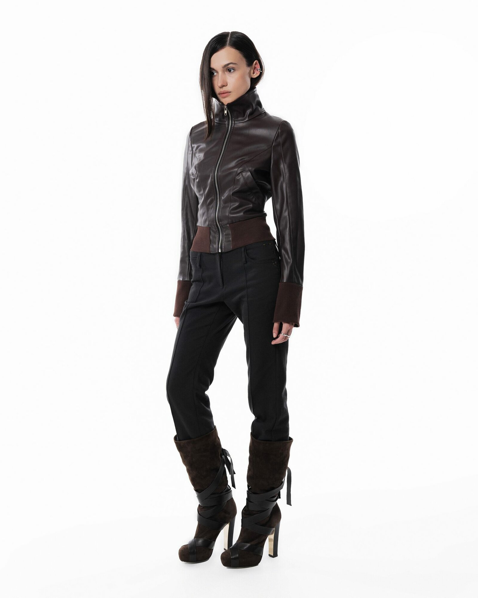 Куртка кожаная Весенняя Коллекция