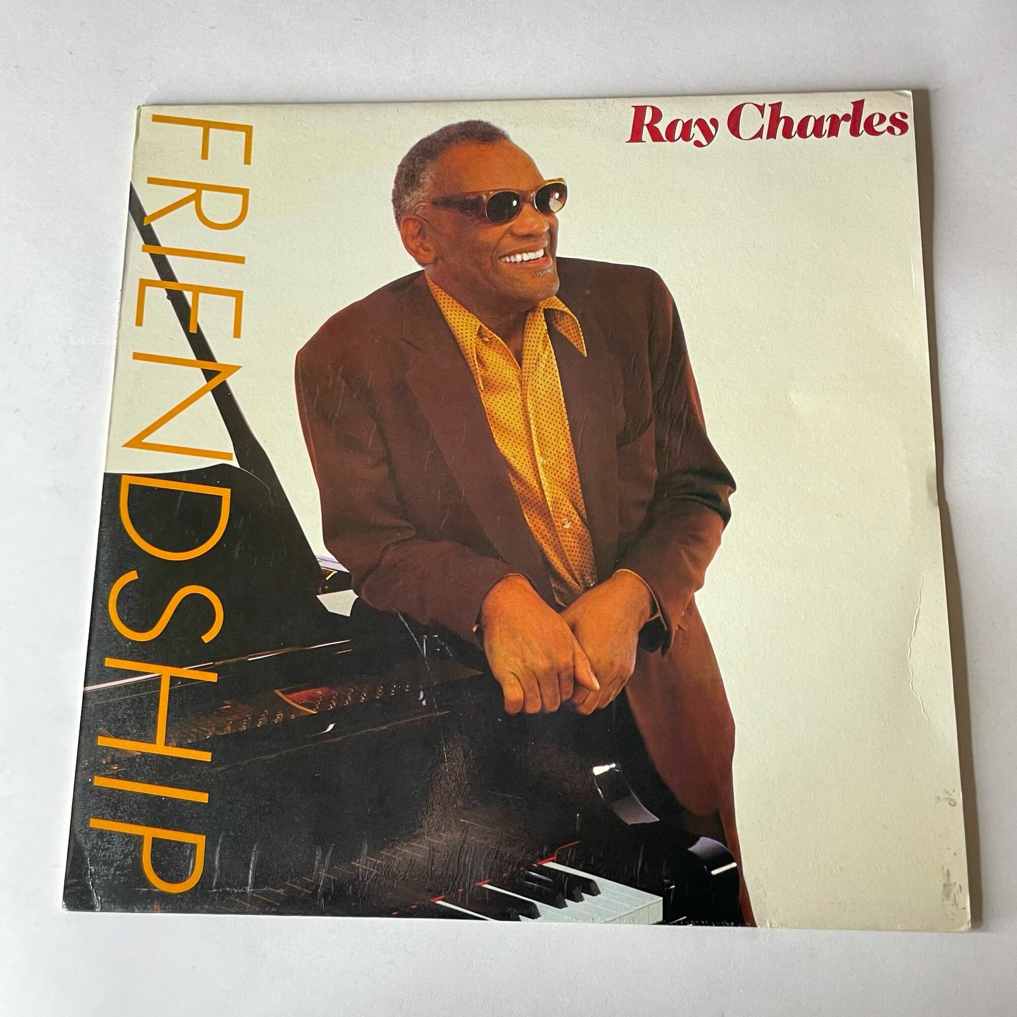 Винтажная виниловая пластинка LP Ray Charles Friendship (Чехословакия 1986) Two Old Cats Like Us
