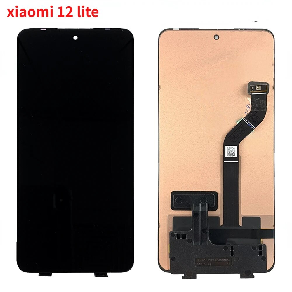 Amoled для Xiaomi 12 lite ЖК-экран сенсорное стекло DIgitizer Замена 12lite with black frame