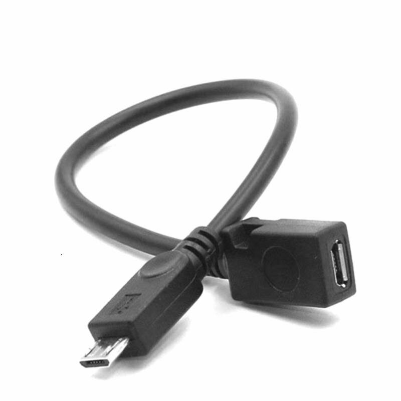 Переносные кабели Micro-USB мама-папа , Черный