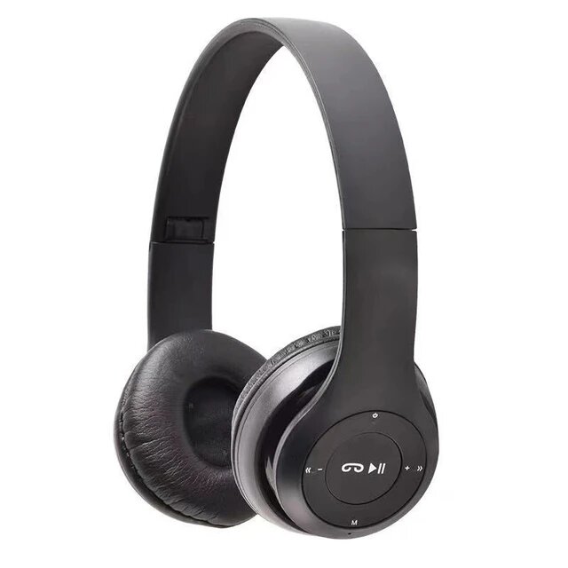 Беспроводные Bluetooth-наушники P47 с микрофоном, стереофонические, спортивные и игровые, совместимы с ПК и смартфонами.
