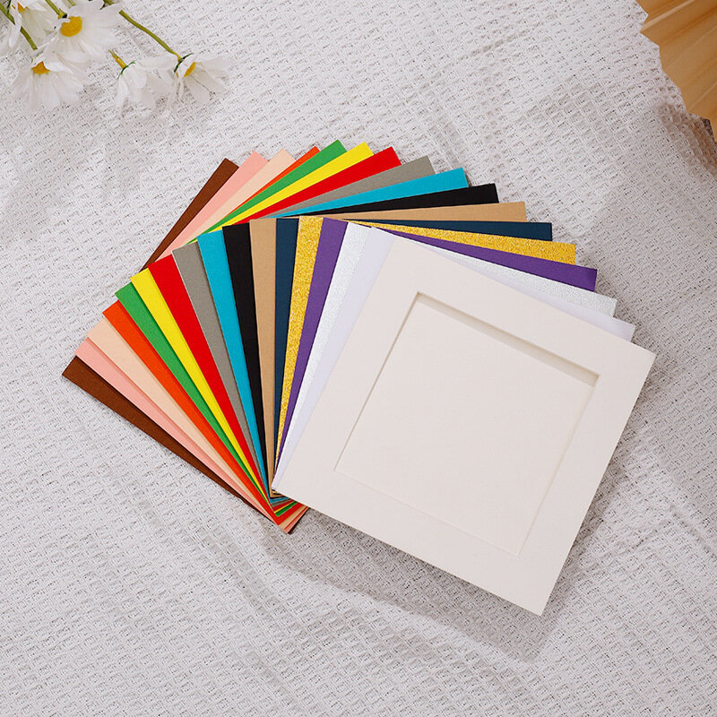 Горячая распродажаСпециальная бумажная рамка для масляной пастели, квадратная маленькая фоторамка с подставкой, альбом для хранения картин масляной пастелью, бумажная рамка для фотографий.