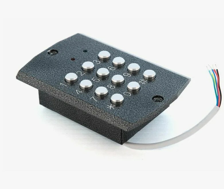 Кодовая панель КБД-10-В, антивандальная, встраиваемая, 10 кодов