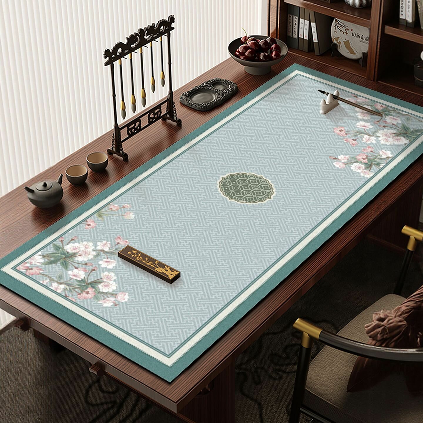 Коврик для стола из диатомита, специальная подкладка для стола, моющийся коврик для каллиграфии, фетровый коврик для письма кистью, специальный настольный коврик для каллиграфии.