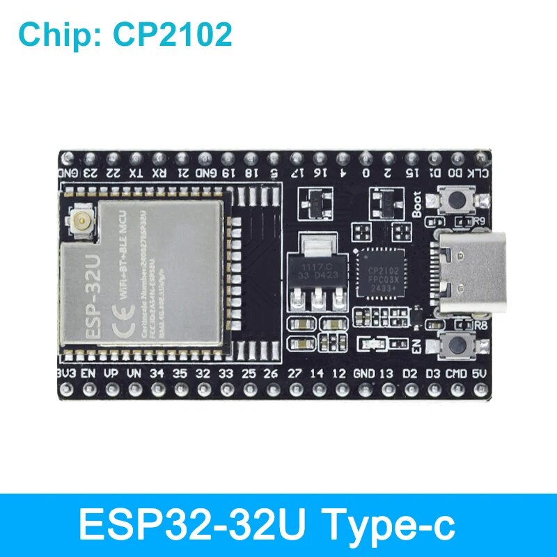 Модуль ESP32 TZT WiFi+Bluetooth Type-C ESP32U-CP2102