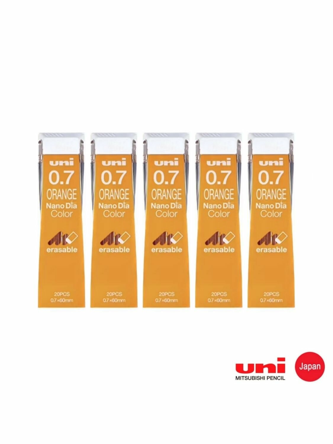 Uni Mitsubishi Pencil Грифель для карандаша 0.7 мм, 5 шт.
