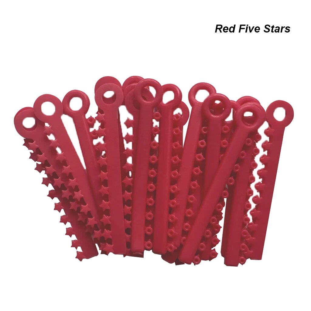 Стоматологические ортодонтические эластичные лигатуры, ленты для брекетов, брекеты, Red Five Stars