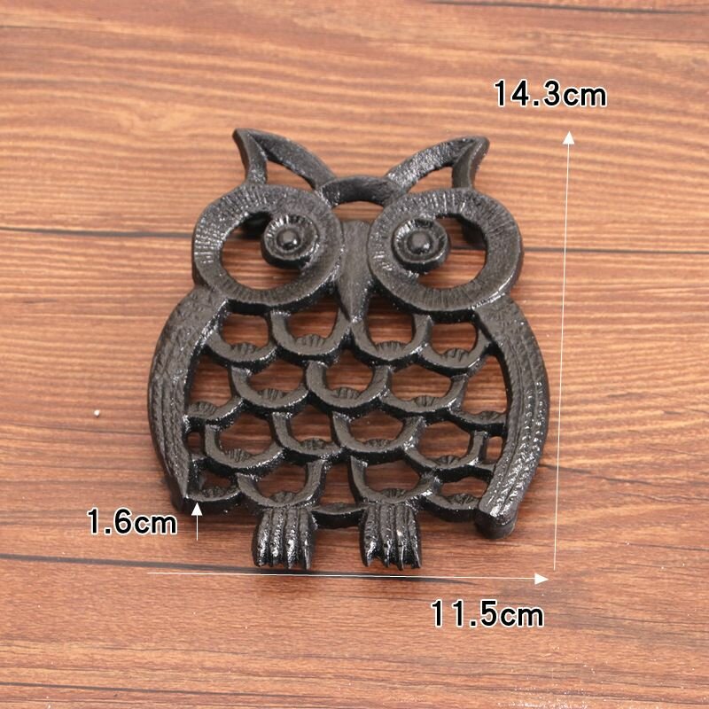 Чугунная подставка под горячее, термостойкая защита для стола, кухонная подставка для посуды