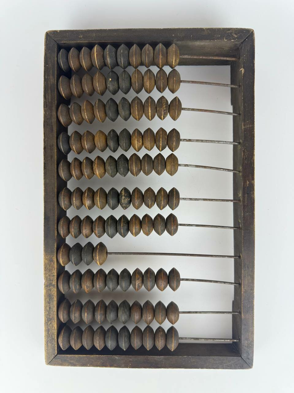 Счеты деревянные СССР, большие, 25,5 х 41 см.