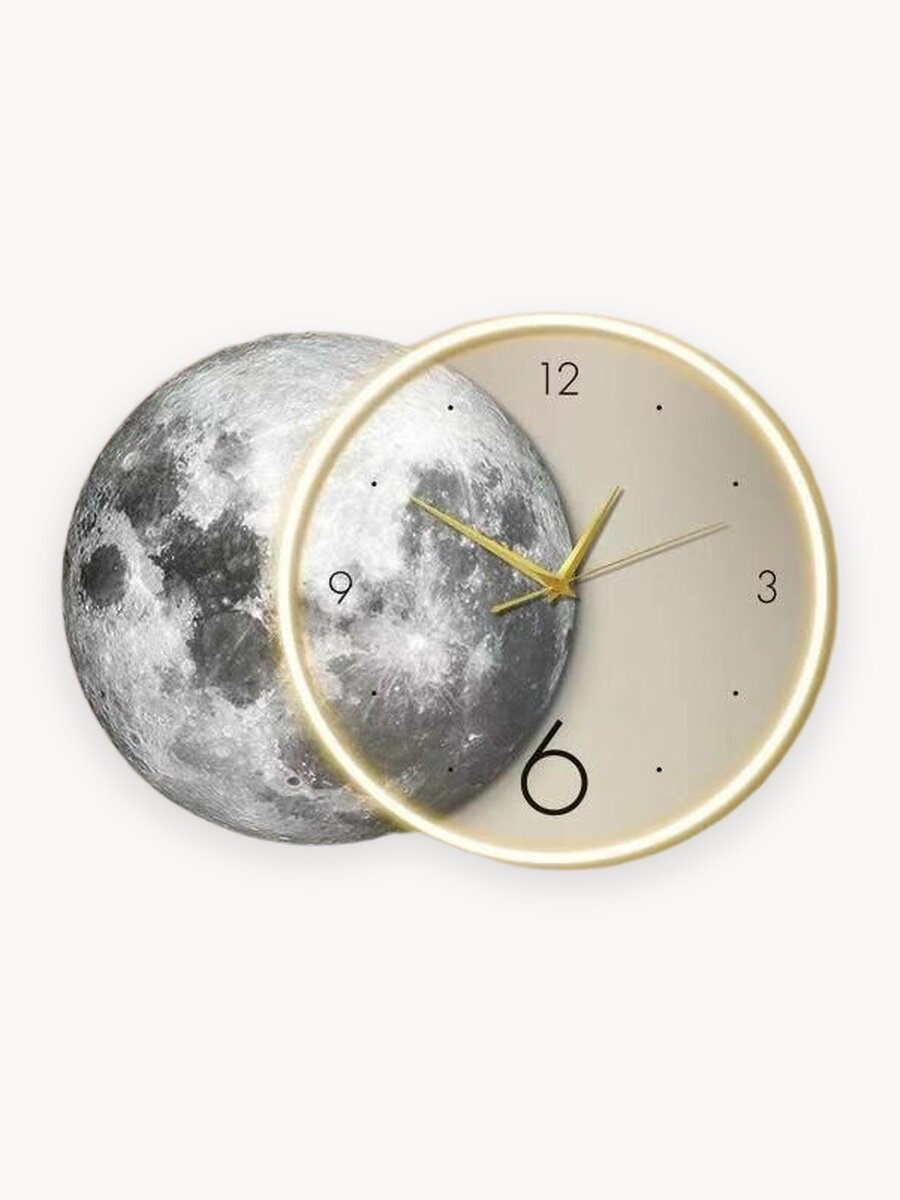 Настенные часы "Планета", источник питания: угольные батареи AA, диаметр 50 cm，Первая картинка