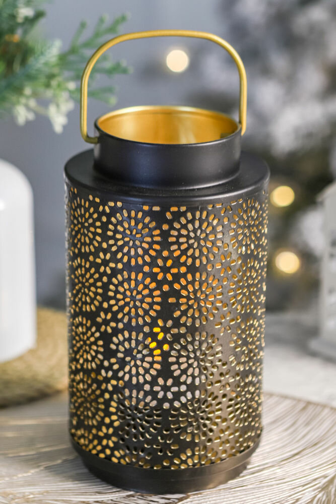 Подсвечник-фонарь линдр, металл, 16 см, Koopman International ASH512110-1