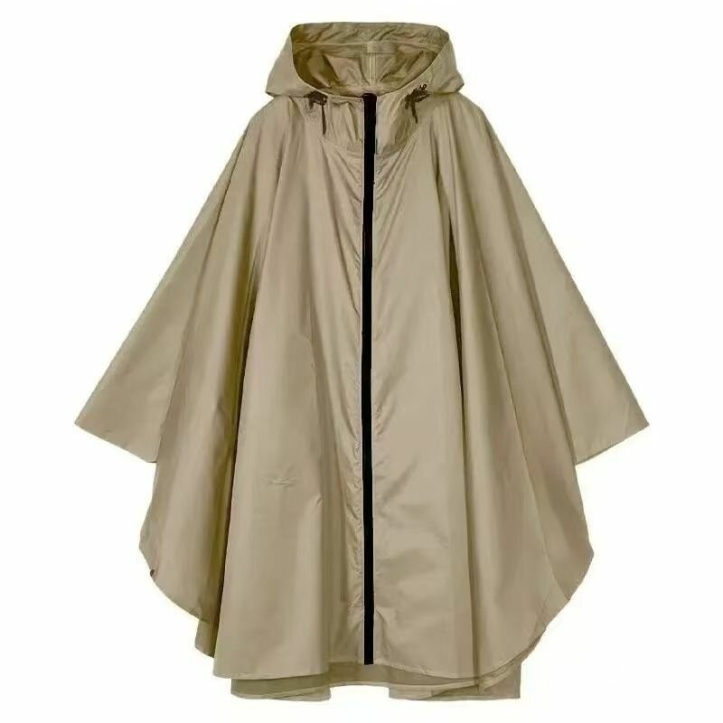 Многофункциональный водонепроницаемый велосипедный дождевик 3-в-1, накидка от дождя, плащ для походов, альпинизма, рыбалки и активного отдыха на природе для взрослых в условиях сильного дождя.