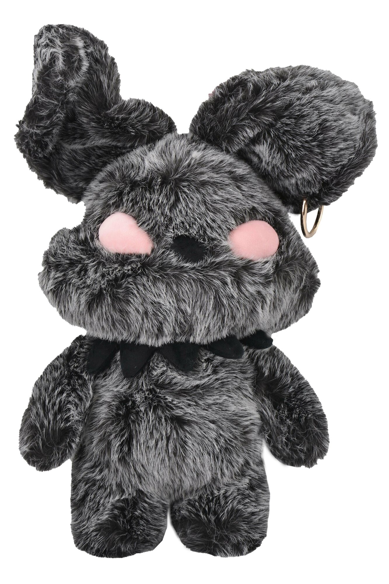 Мягкая игрушка Заяц с пирсингом (серый) (50см) (12-HZTOYS-grey)