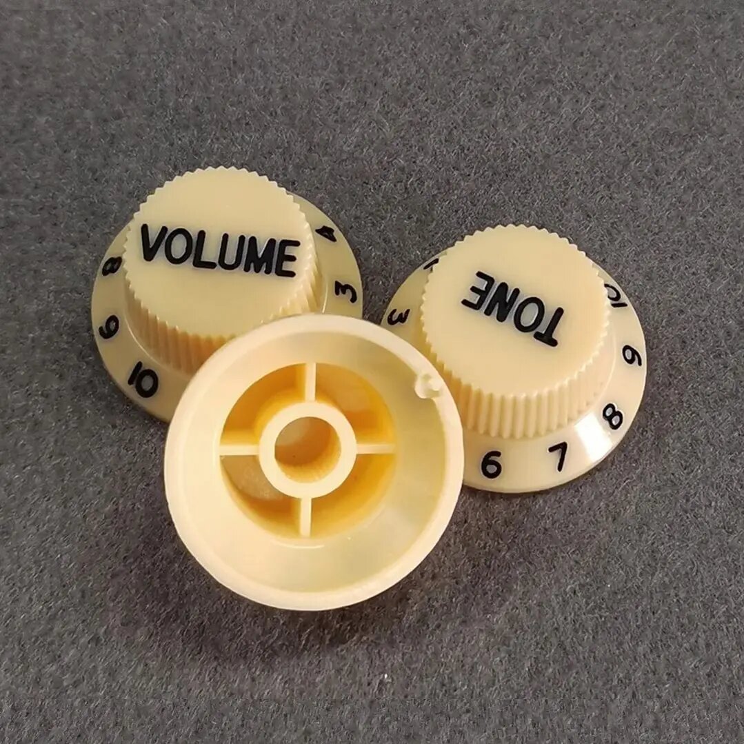 Желтые ручки для гитары Volume/Tone 2T1V