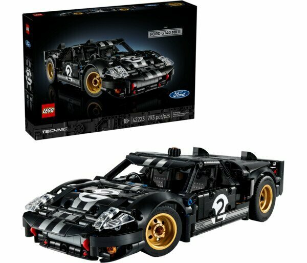 Конструктор LEGO Technic 42223 Гоночный автомобиль Ford GT40 MKII 1966 (Lego 42223)