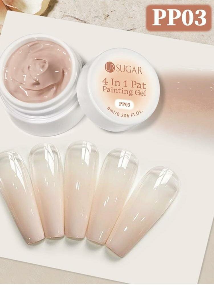 Покраска ногтей похлопывающим клеем