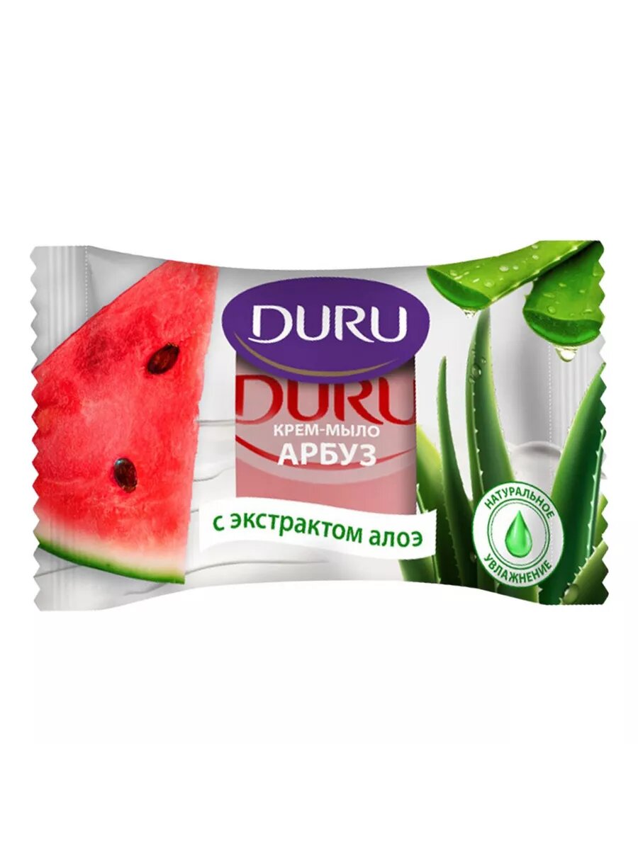 Туалетное крем-мыло Duru арбуз с экстрактом алоэ 80 г