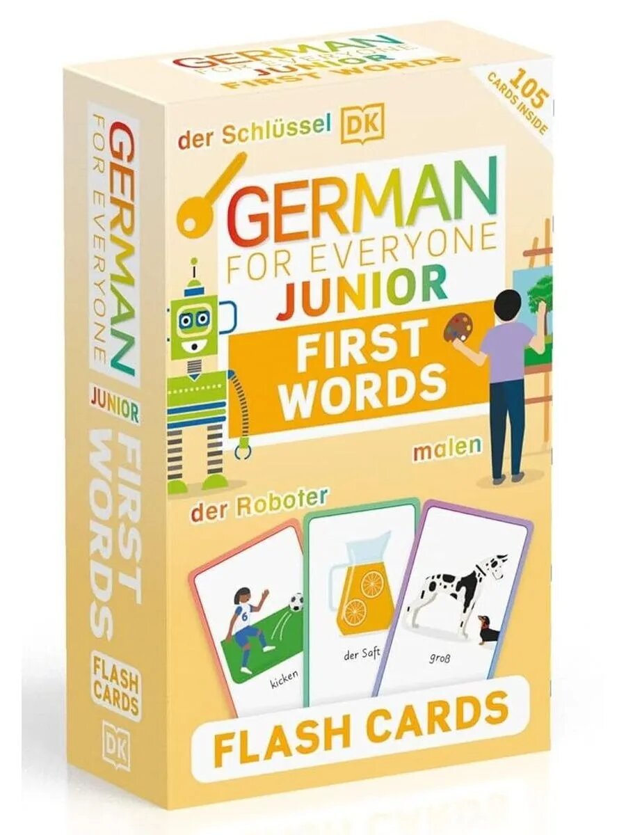 German for Everyone Junior First Words Flash Cards | Dorling Kindersley