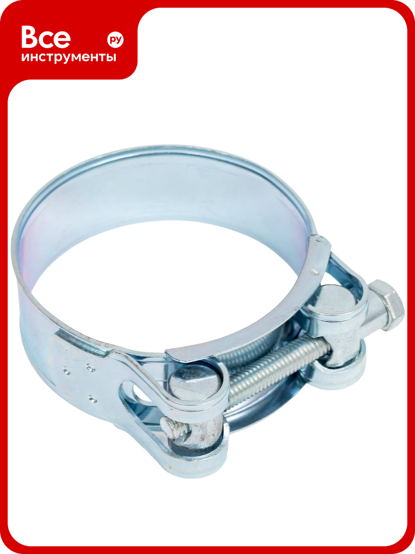 Хомут силовой Мир Хомутов робуст, шарнирный стальной оцинкованный хомут для надёжного промышленного крепления