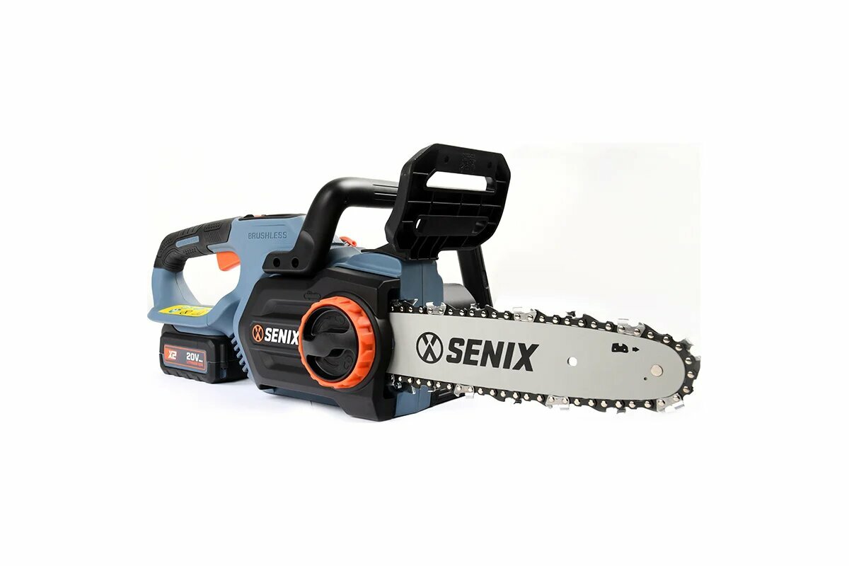 Аккумуляторная цепная пила Senix CSX2-M-EU 20 Volt Max X2 Без ЗУ, Без АКБ