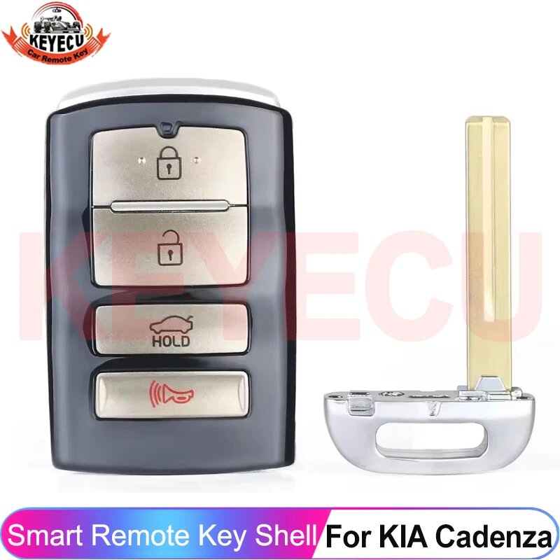 Корпус автомобильного ключа KEYECU для KIA Cadenza K9 K7 K4 K04 Sorento K900 New K7 2013 2014 2015 2016 без держателя батареи