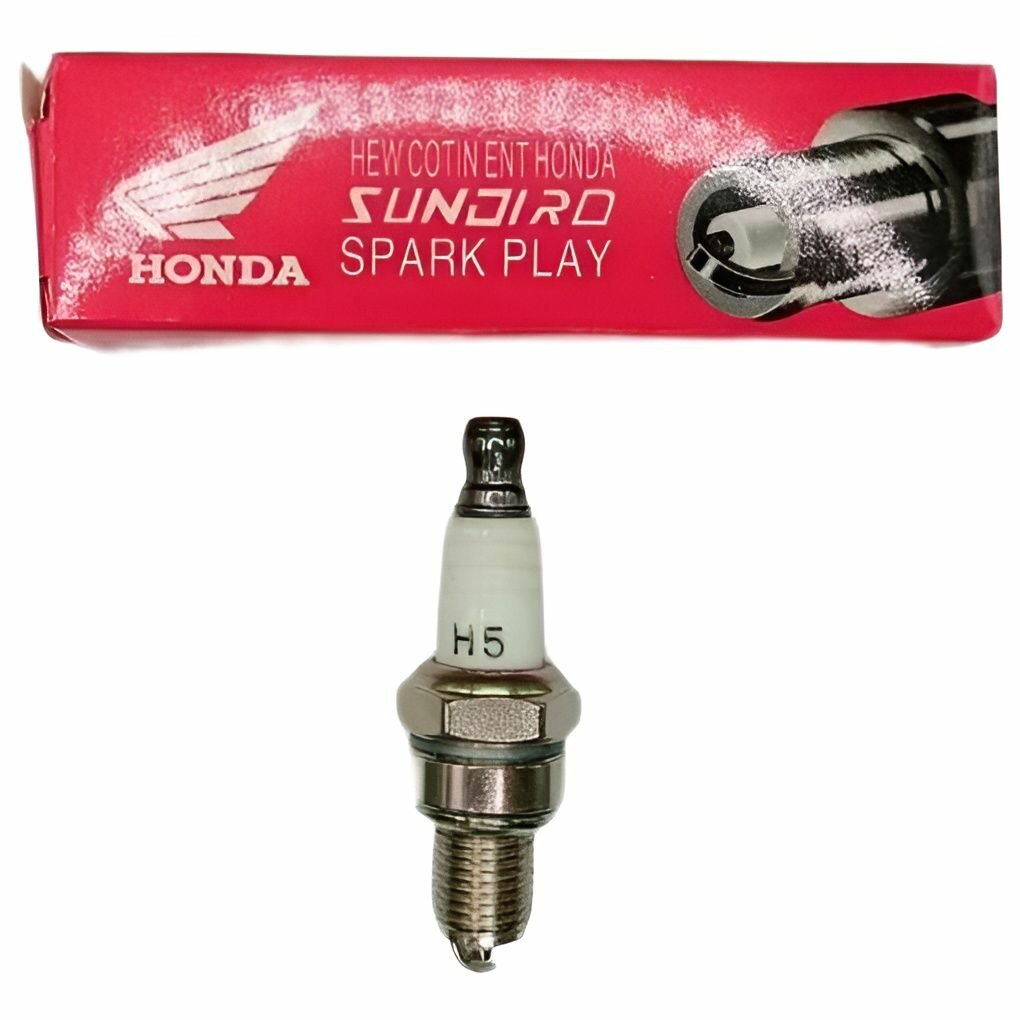 Свеча зажигания HONDA H5(аналог NGK) для бензопилы, кустореза, мотокосы, 1 шт