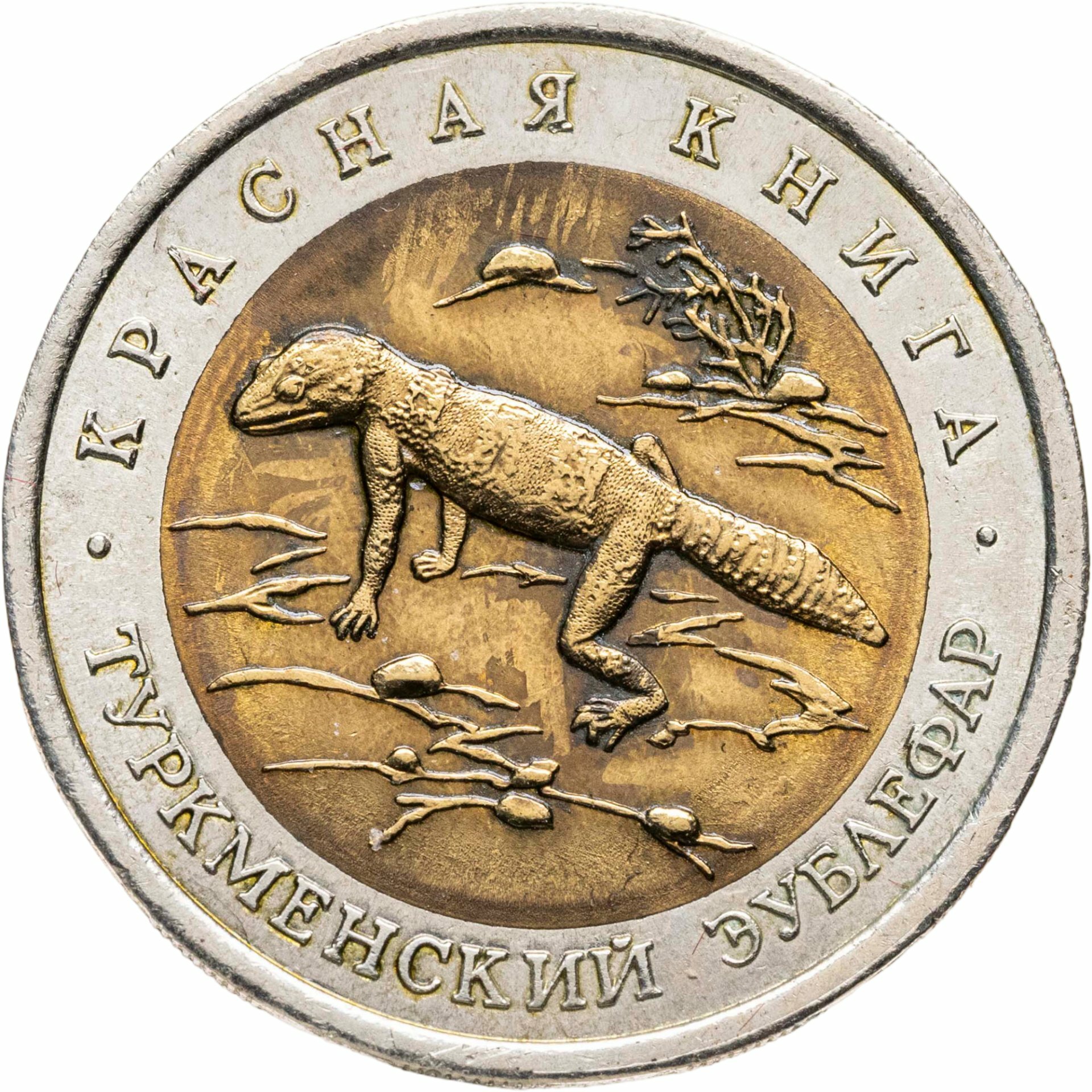 50 рублей 1993 ЛМД туркменский эублефар