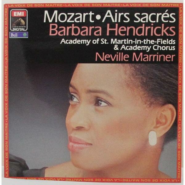Винтажная виниловая пластинка MOZART - AIRS SACRES (BARBARA HENDRICKS)