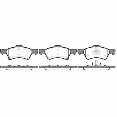 Колодки тормозные передние REMSA 0810.02 Chrysler Voyadger, Town & Country, Dodge Caravan с датчиком