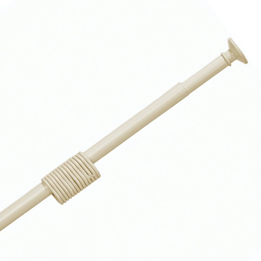 Карниз для штор телескопический 1,2-2,2 м, кремовый, прямой, модель РП-831