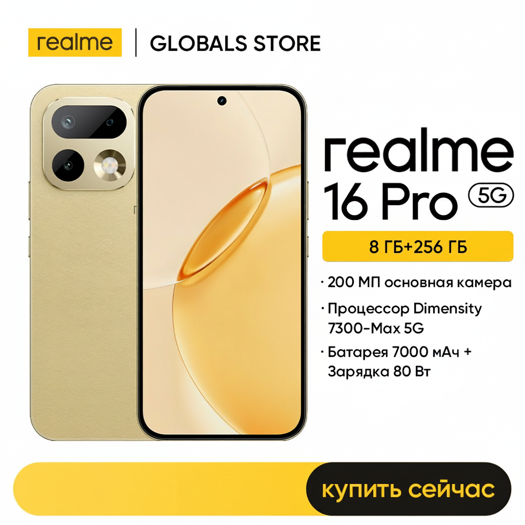 Смартфон Realme 16 Pro 5G, 8/256ГБ