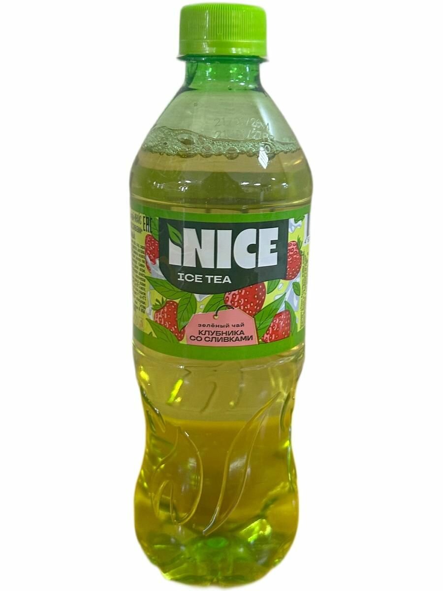 Холодный чай 'IN ICE Зеленый Клубника со сливками , 12 шт х 0,5 л
