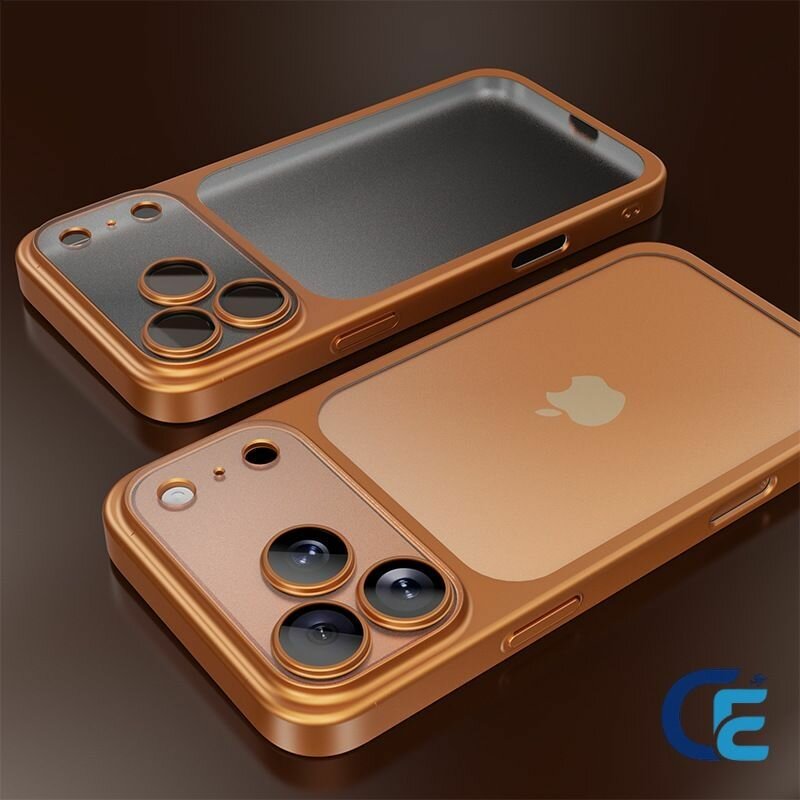 Чехол для Apple iphone 17 pro max (айфон 17 про макс), матовый материал для ПК с гальваническим покрытием, комплексная защита объектива