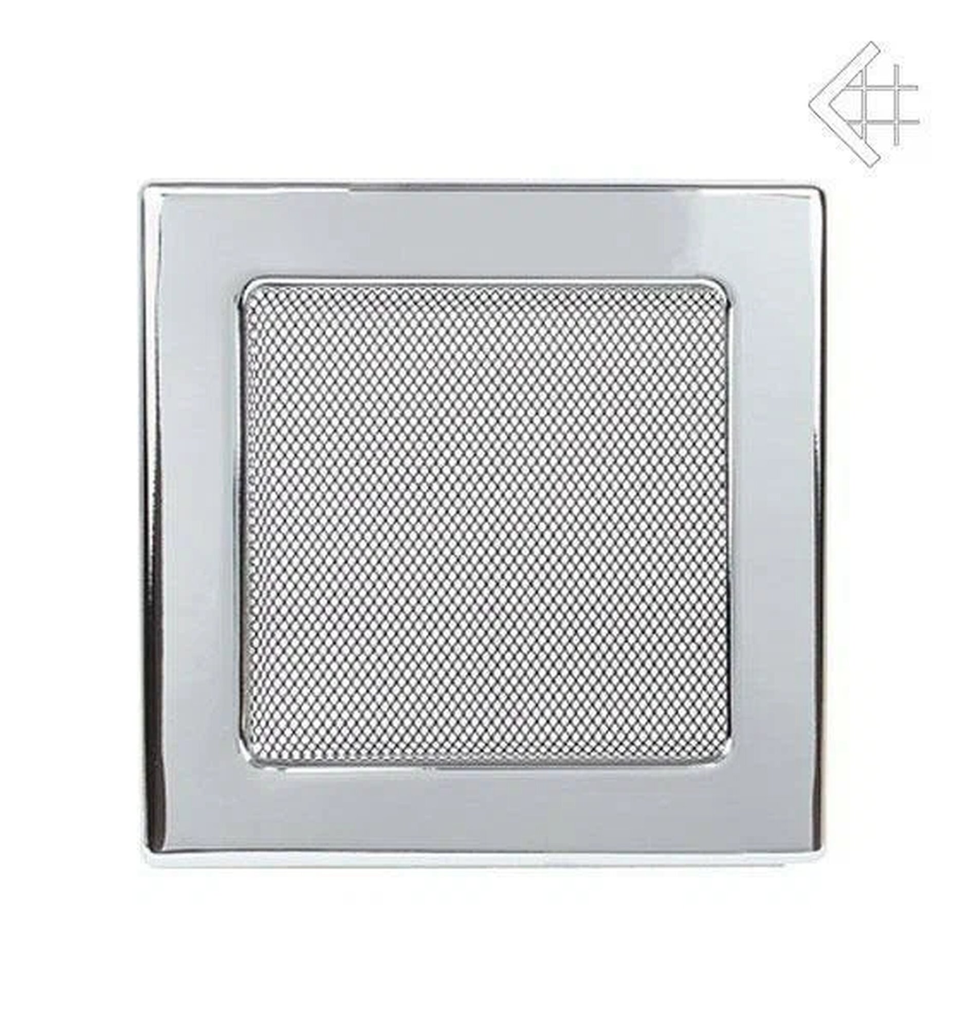Вентиляционная решетка для камина Kratki (Польша) Полированный хром 22х22 см