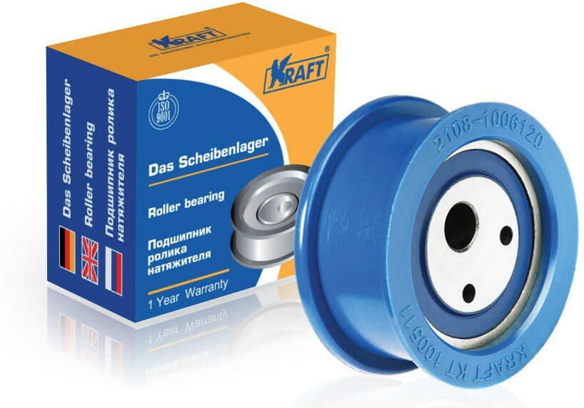 Ролик натяжной ремня ГРМ KRAFT KT 100511 Ваз 2108-099, Ваз 2110-2112, нового образца