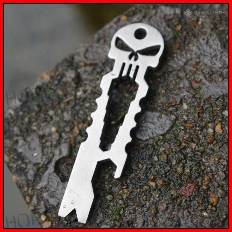 Мультитул з ломом / брелок Tactical Skull, 1 шт