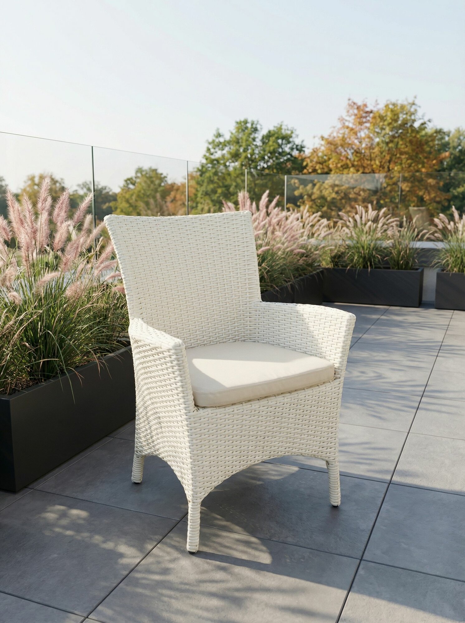 Кресло из ротанга, Kipr, Доминикана, для дома, дачи, террасы и кафе, садовая плетёная мебель