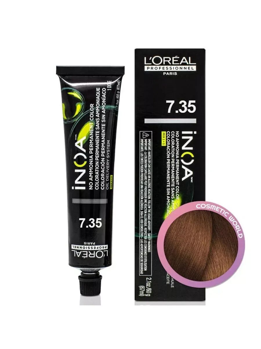 Loreal INOA 7.35 - Краска Иноа 60 мл — фото 1