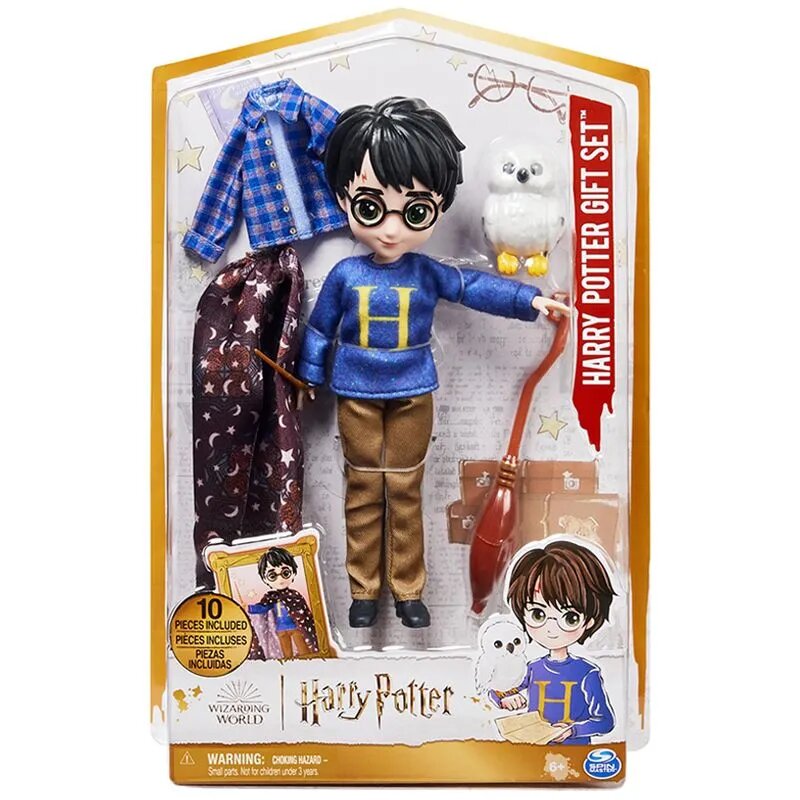 Wizarding World Harry Potter Doll Toy / Детский Подарочный Набор Из 8-дюймовых Кукол С Модной Одеждой, Волшебной Палочкой И Другими Аксессуарами, Подходит Для Детей От 6 Лет И Старше, Гарри Поттер