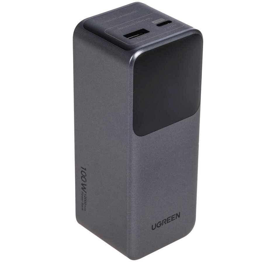 Внешний аккумулятор UGREEN PB724 (35526B) 12000mAh Quick Charging 100W Power Bank. Цвет: серый