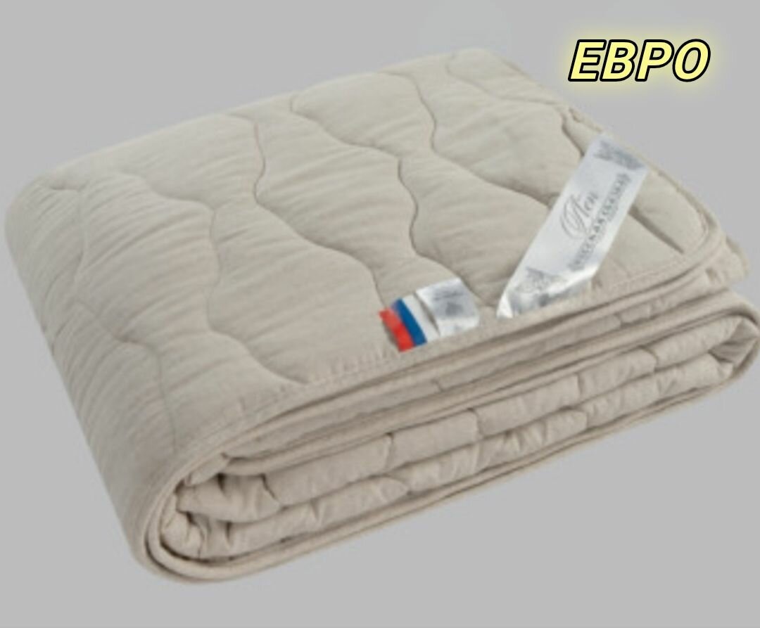 Одеяло Лавртекс Лен стандарт всесезонное, евро (200*215)