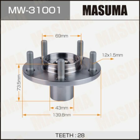 Ступица MASUMA front MITSUBISHI OUTLANDER / CW6W
