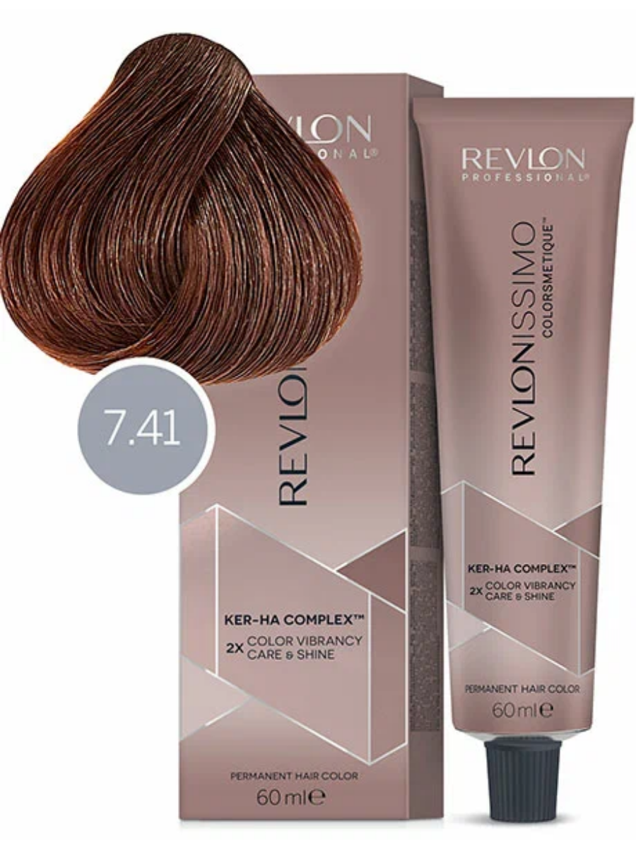 Краска для волос Revlon Professional Revlonissimo Colorsmetique High CoverAge (HC) Color Shine, HC7.41