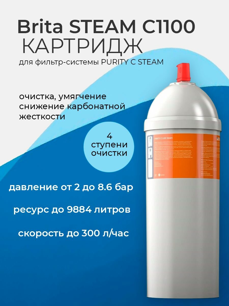 Сменный картридж-фильтр Brita C1100 Steam