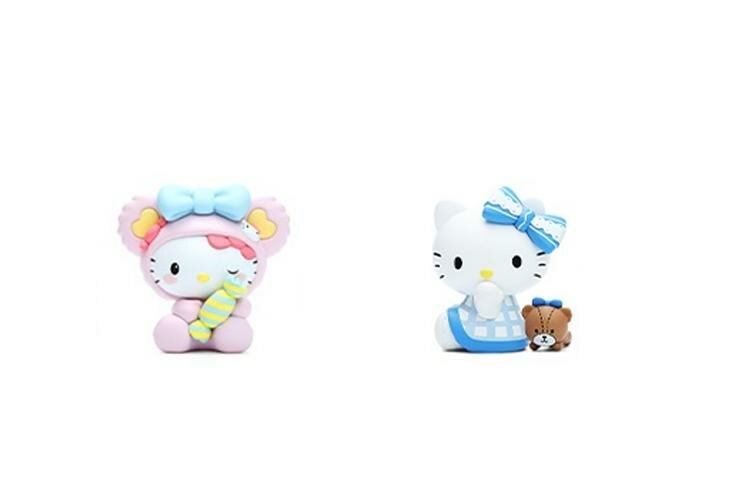 Коллекционная фигурка унисекс POP MART Hello Kitty Sweet Collection, Confirmed-Candy Ragdoll+Accompaniment Small Plush Bear (Open)