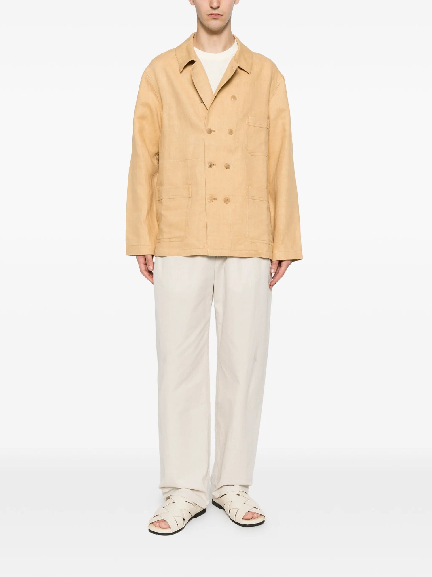 Куртка FORTELA Double-breasted linen jacket, размер 52 — фото 1