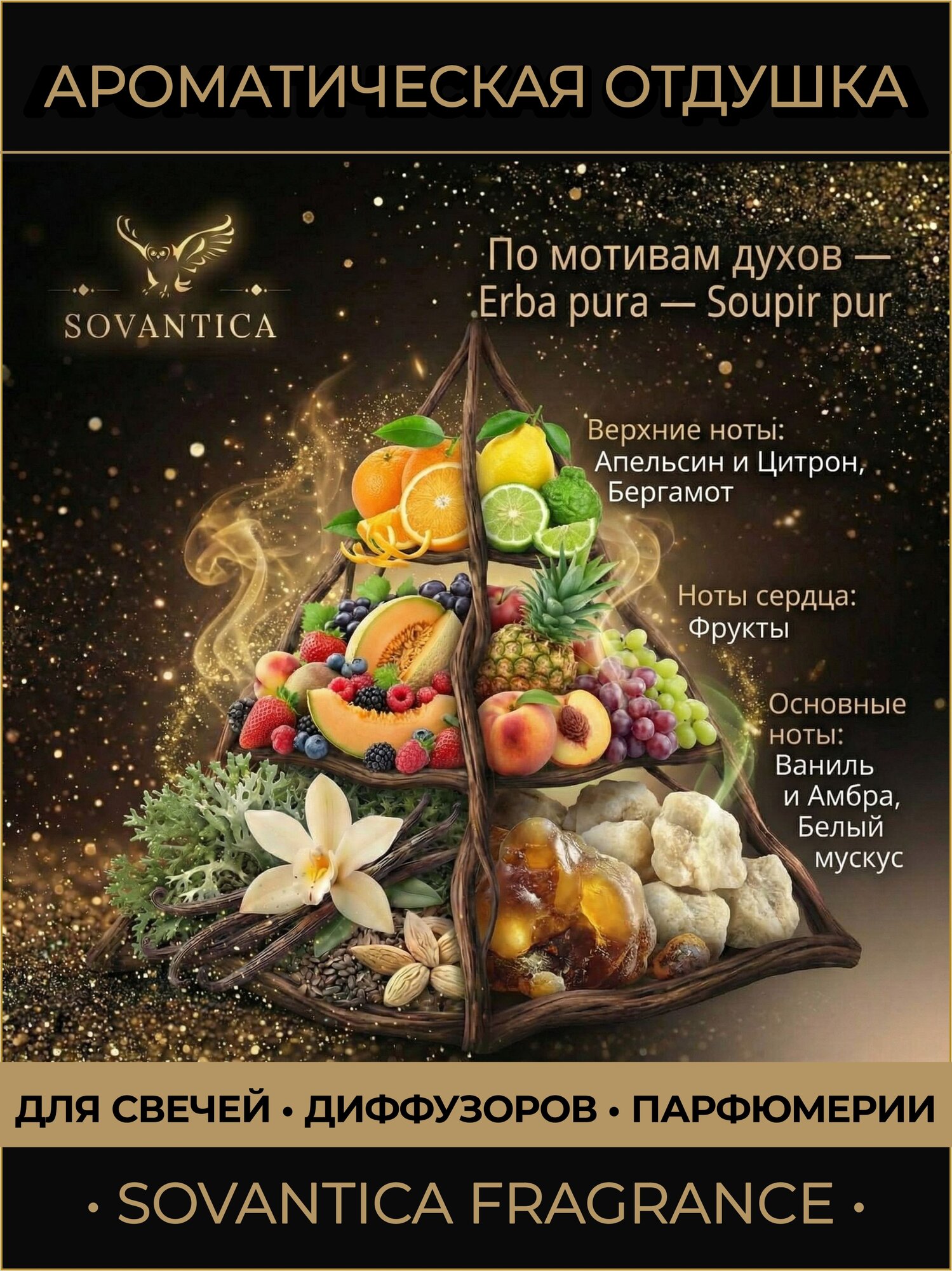 S • Парфюмерная отдушка 10 г Erba pura unisex Soupir pur, Sovantica