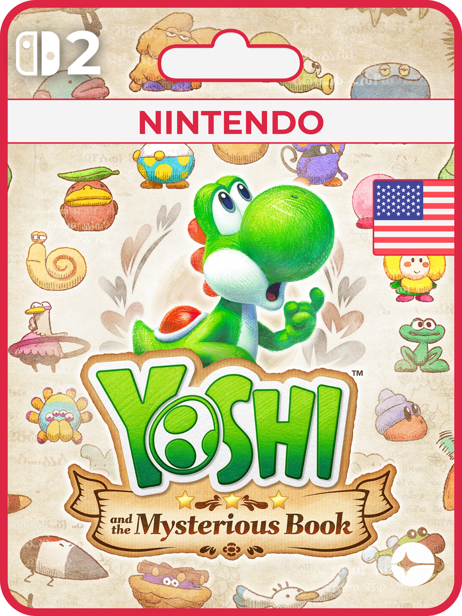 Предзаказ Yoshi and the Mysterious Book для Nintendo Switch 2 [Цифровая версия, США, дата выхода 21.05.2026]